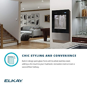 Elkay LBWD06WHK ezH2O Liv Built-in Filtered Water Dispenser, Remote Chiller, Aspen White