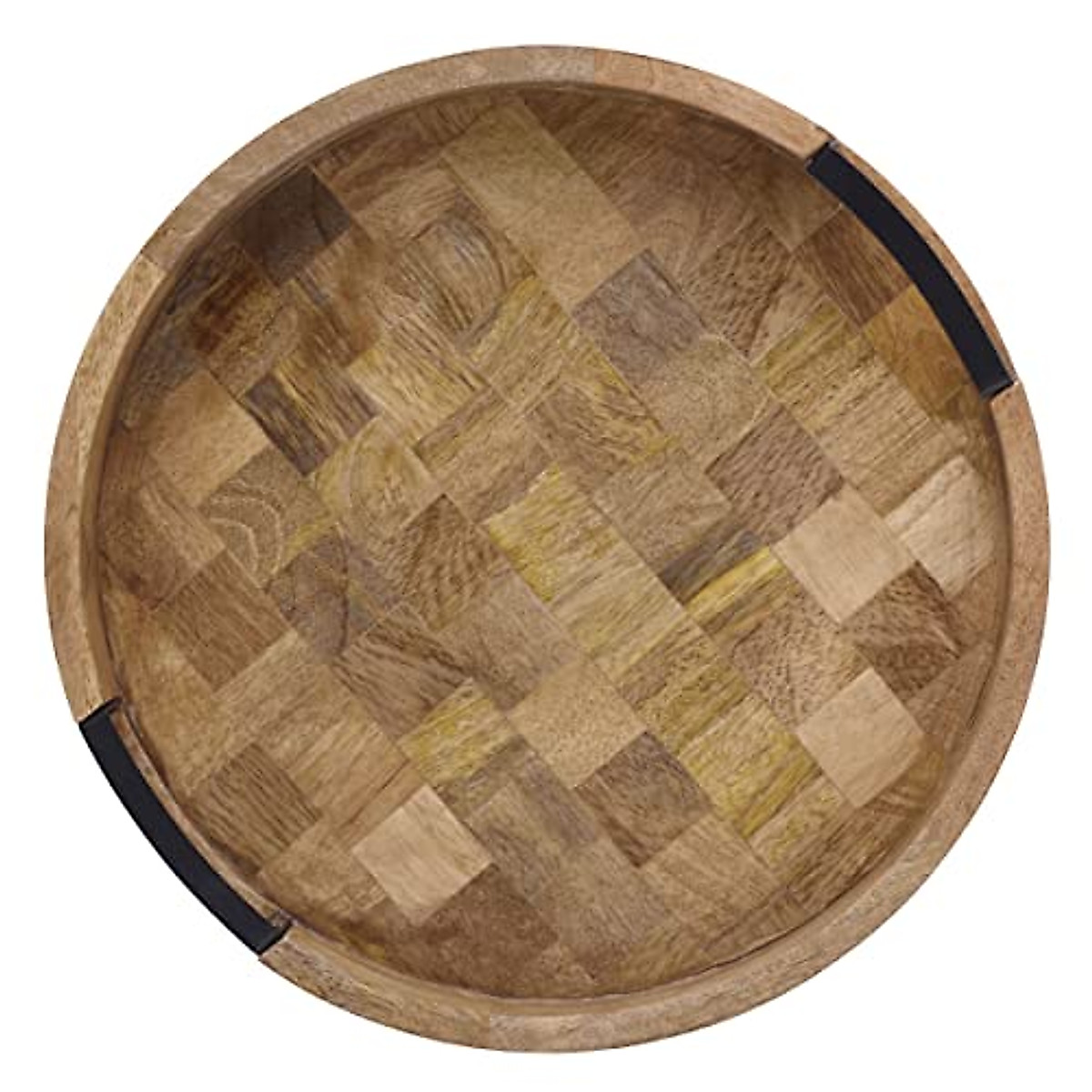 Gourmet Basics by Mikasa Avery Mango Wood Lazy Susan Serving Tray, 14 Inch, Brown