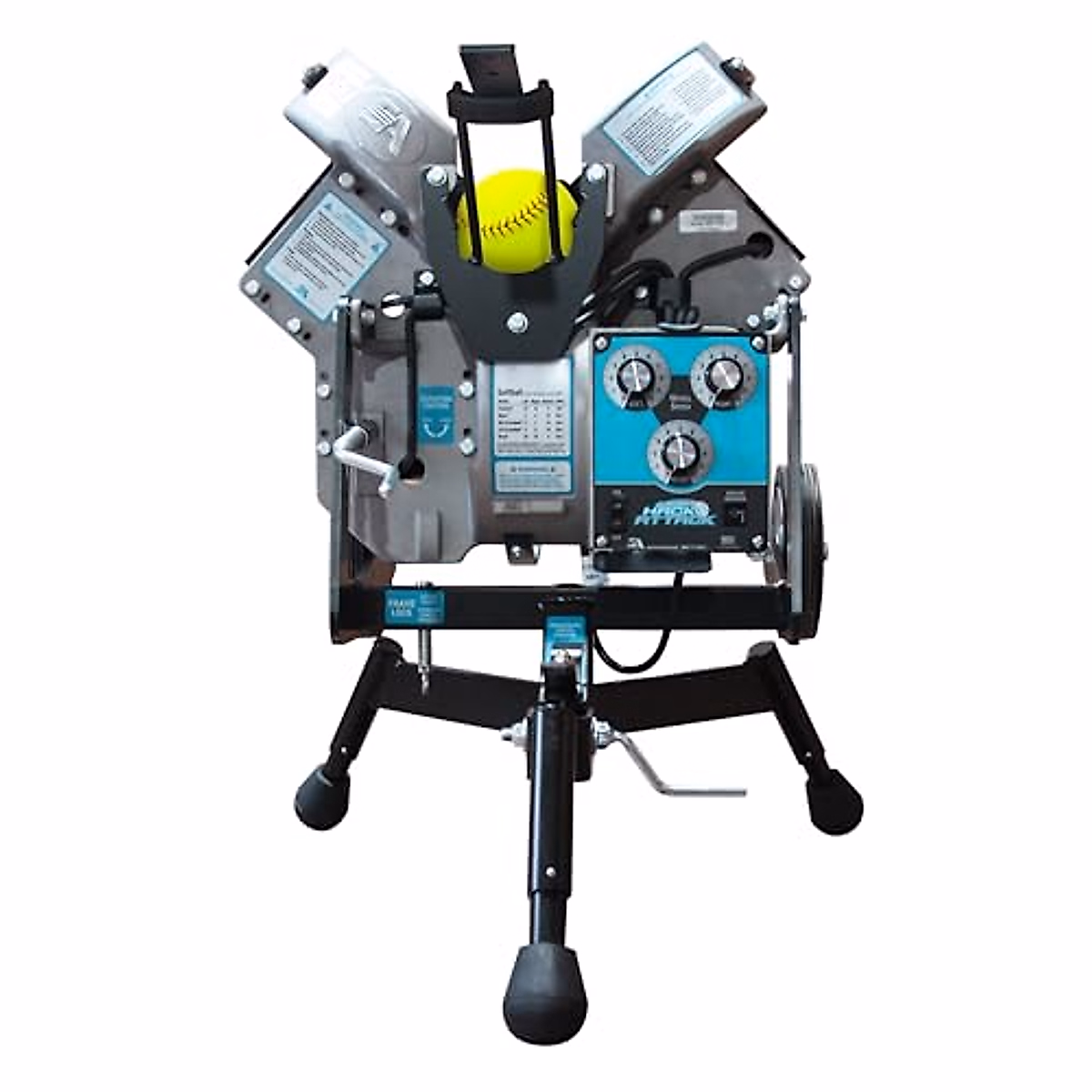 Junior Hack Attack Softball Pitching Machine by Sports Attack, grey, black