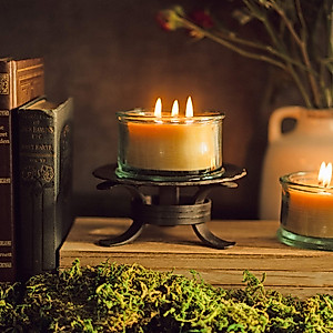 Bluecorn Botanica Beeswax Candle - 3-Wick Scented Candle Made with Pure Beeswax & Vanilla