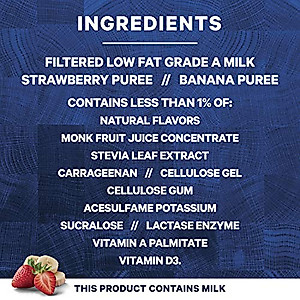 Fairlife Core Power 26g Protein Milk Shakes, Ready To Drink for Workout Recovery, Strawberry Banana, 14 Fl Oz