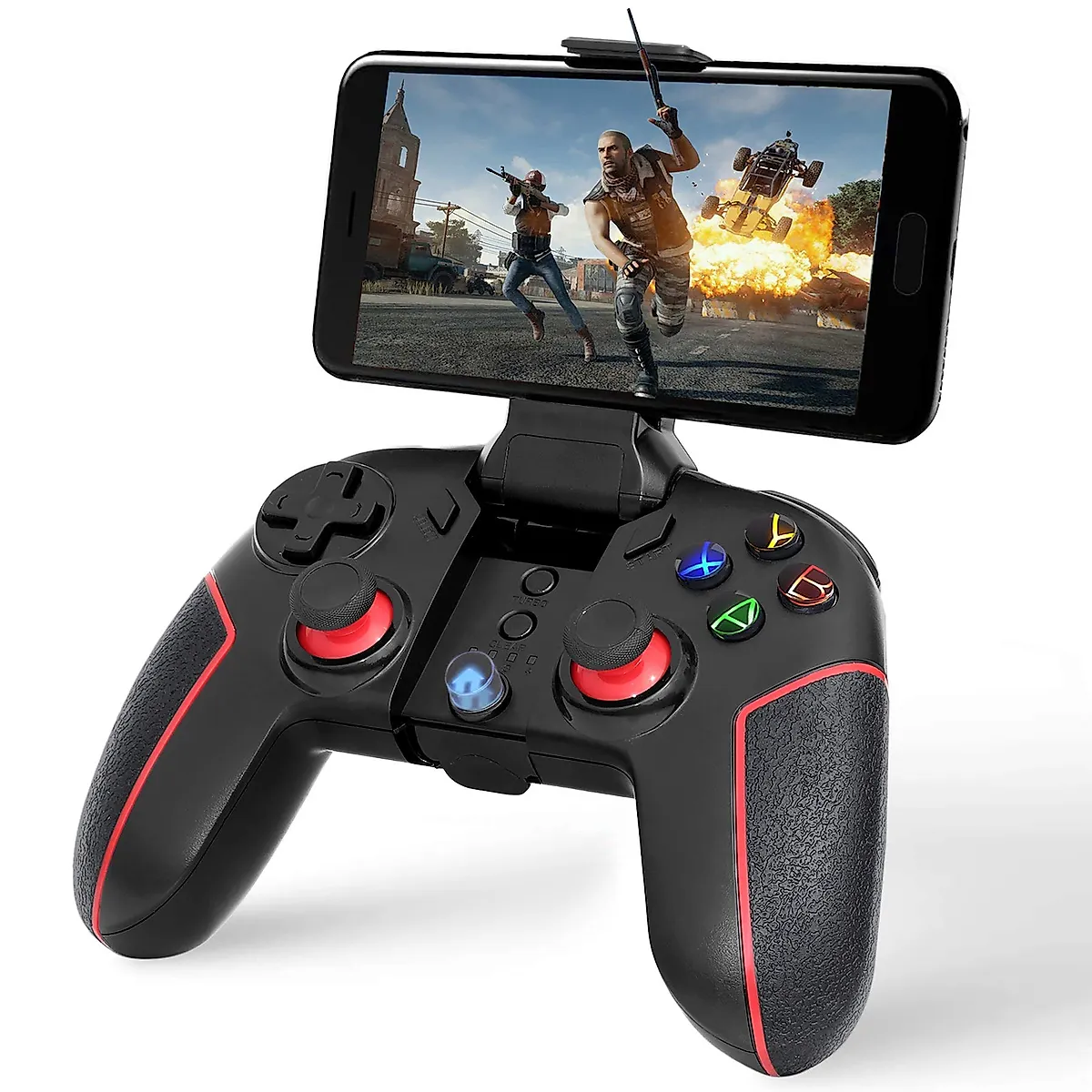 Sinfox Mobile Game Controller, 2.4G Wireless Gaming Controller, Dual-Vibration Bluetooth Game Controller Compatible with Android Phone/iOS 11.0-13.3.1/PC Windows7,8,10/TV Box/PS3/Tablets/Switch