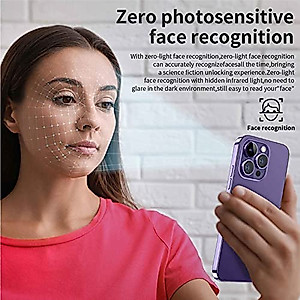 ExAchat G14 Pro MAX Unlocked Cell Phones, 6.82-inch HD Screen Phone, 3+64G Dual SIM Phone with A 128G Memory Card for Android 10 (Four Colors to Choose from) (Purple)