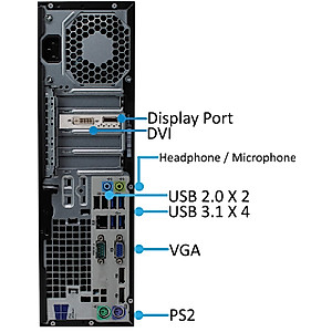 HP 600 G2 ProDesk SFF Desktop, Intel Quad-Core i5-6500 Upto 3.6GHz, 32GB RAM, 1TB SSD, AMD Radeon HD6450 1GB 4K, Wi-Fi, Bluetooth, DVD, HDMI, DisplayPort - Windows 10 Pro (Renewed)