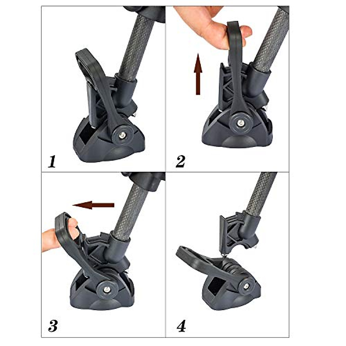 Cayer BV25LH Video Tripod System, 74 inch Carbon Fiber Professional Heavy Duty Camera Tripod Kit, Twin Tube Tripod Leg with K3 Fluid Drag Head, 2 Pan Bar Handles, Max Loading 13.2 LB