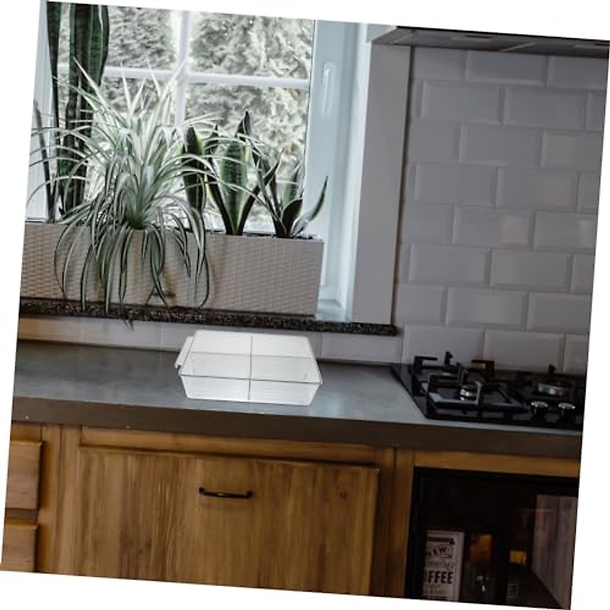 FELTECHELECTR Food Storage Containers Fridge Compartment Stacking Storage Box for Efficient and Neat Organization