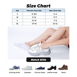 IDEGG No Show Socks Womens and Men Low Cut Ankle Short Anti-slid Athletic Running Novelty Casual Invisible Liner Socks