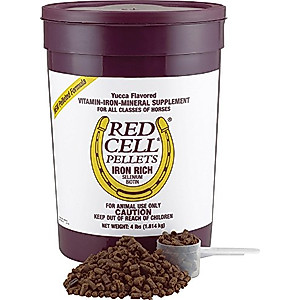 Farnam 100506701 Red Cell Horse Vitamin & Mineral Pellets, 4-Lbs. - Quantity 4