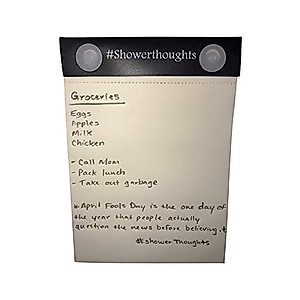HealPT Waterproof Shower Notepad with Pencil - Shower Notebook with Waterproof Paper