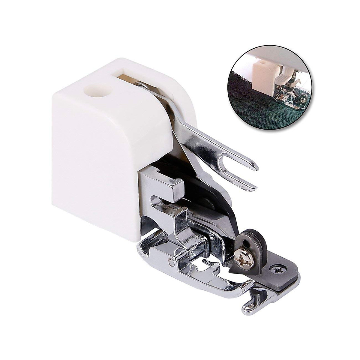 Side Cutter Overlock Presser Foot, Zig Zag Sewing Machine Feet Attachment for Brother Singer Babylock Janome Kenmore