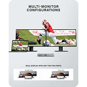 Alogic TB4H3TB Thunderbolt 4 Blaze Dock Compact Hubtriplethunderbolt Output