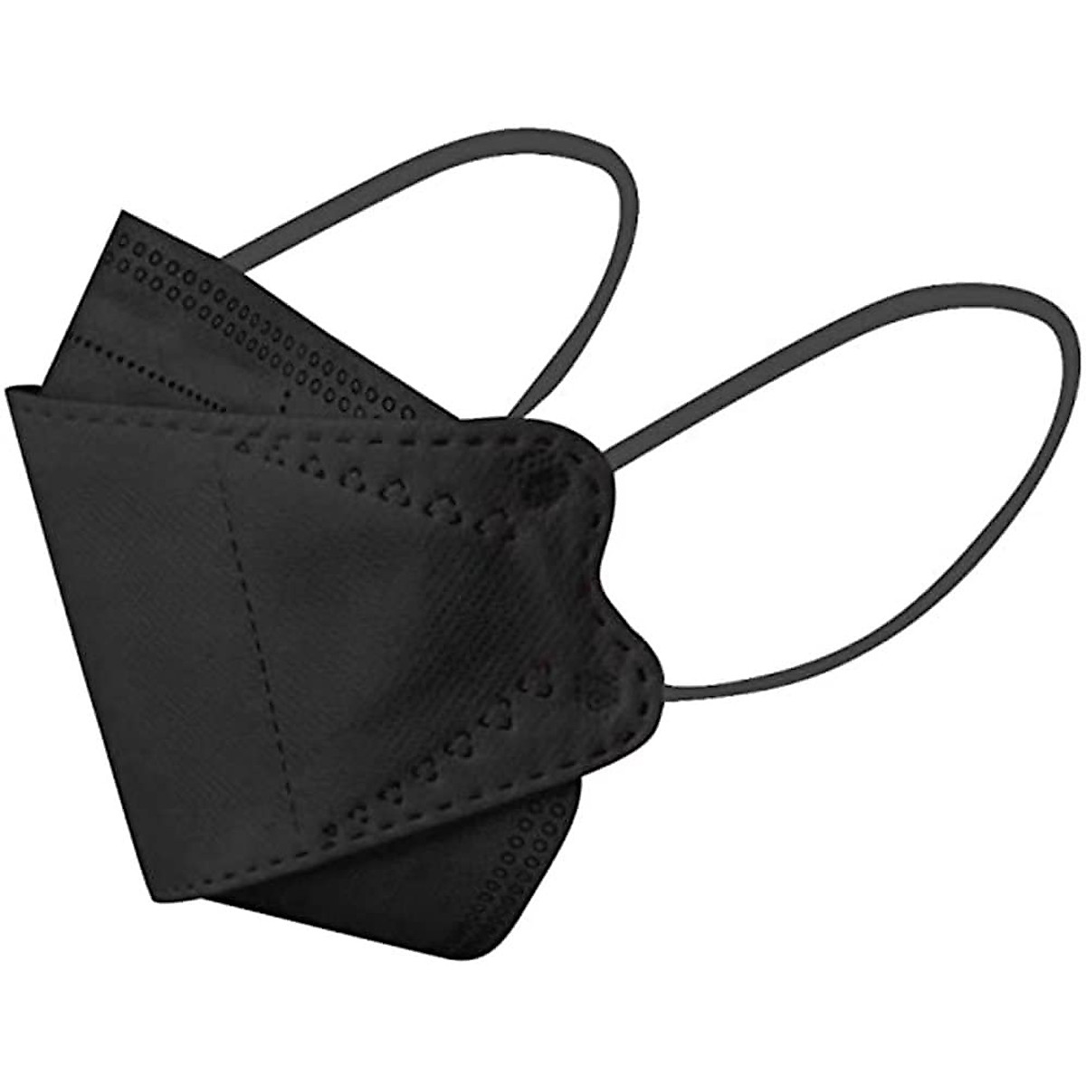 KF94 Mask - 50 PCS - 4 Ply Breathable Comfortable Safety Mask - 3D Structure Black Masks for Adults