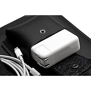 Handmade MacBook Bag for 13" 15" 16" MacBook Pro/Air, Laptop Organizer with Mouse & Charger Pockets