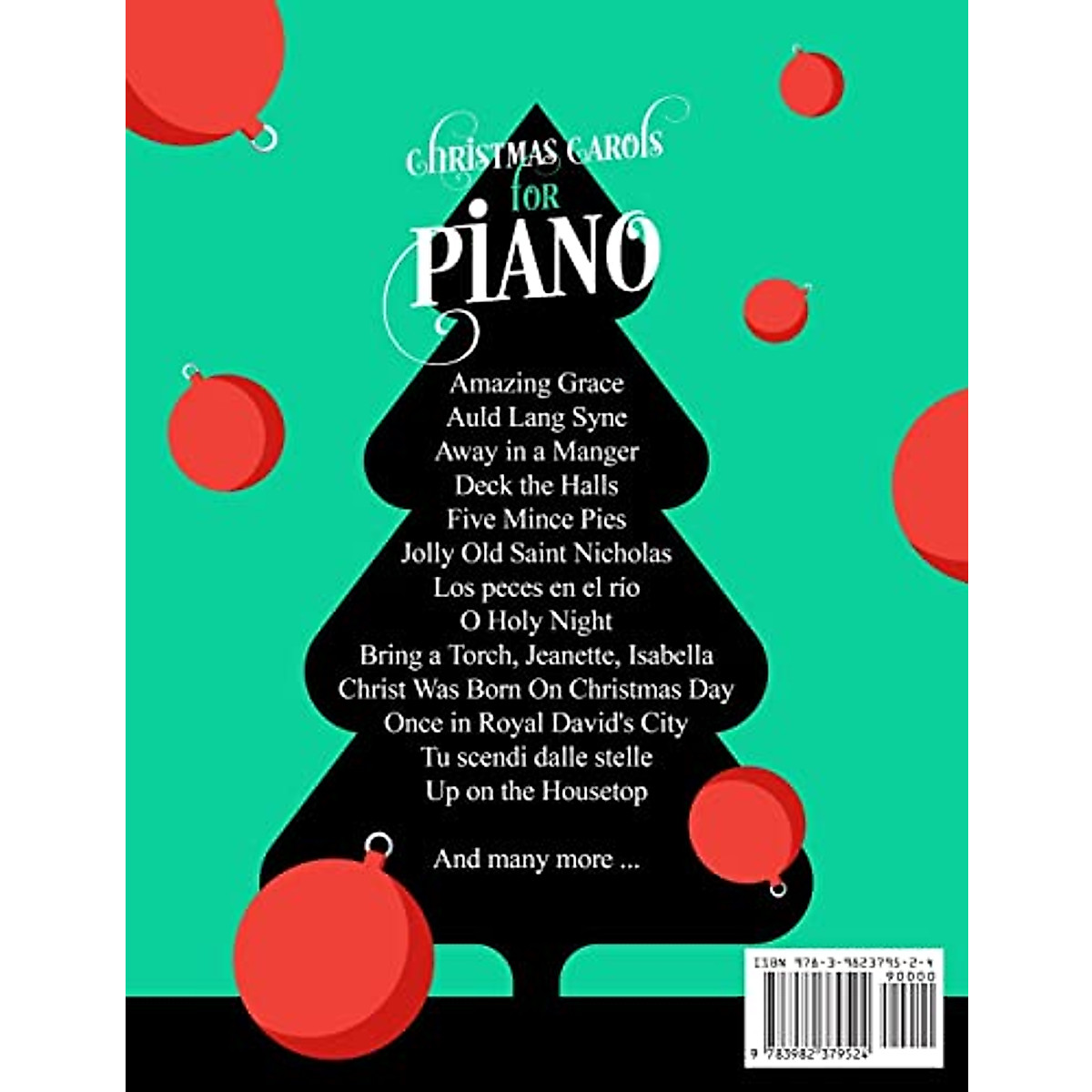 Christmas Carols for Piano. Beginner Christmas Sheet Music Book for Kids and Adults (+Free Audio)