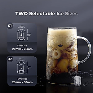 TRUSTECH Ice Maker Machine for Countertop, Automatic Ice Makers Countertop Self Cleaning, 9 Cubes Ready in 6 Mins, 26 lbs in 24 Hours, Perfect for Home/Kitchen/Office, Ice Scoop&Basket, Black