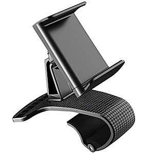 Garneck Car Dashboard Phone Stand 360°Rotate Car Cell Phone Mount Phone Holder Phone Bracket Clip Navigator Rack Car Parking Sign Holder for Car Vehicle (Black)