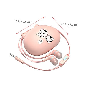 UKCOCO Wire Headphones 3pcs Universal Wired Headset Color Card Headphone Box Bass Ear Buds Wired