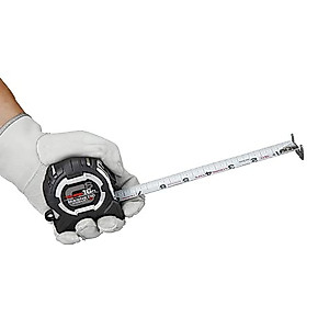 TAJIMA Tape Measure - 16ft x 1in GS-Lock Measuring Tape with Compatible Clip & Dual Magnetic Power - GS-SC16BW