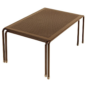 Deco Brothers Expandable Cabinet Shelf Organizer for Kitchen Cabinet and Counter, Bronze