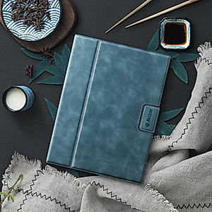 Antbox Case for 2024 iPad Air 11'' (M2)/ iPad Air 5th/4th Generation 10.9'' Vegan Leather with Pencil Holder Typing Angle Auto Sleep/Wake Muti-Stand iPad Air 6th/5th/4th Case (Blue)