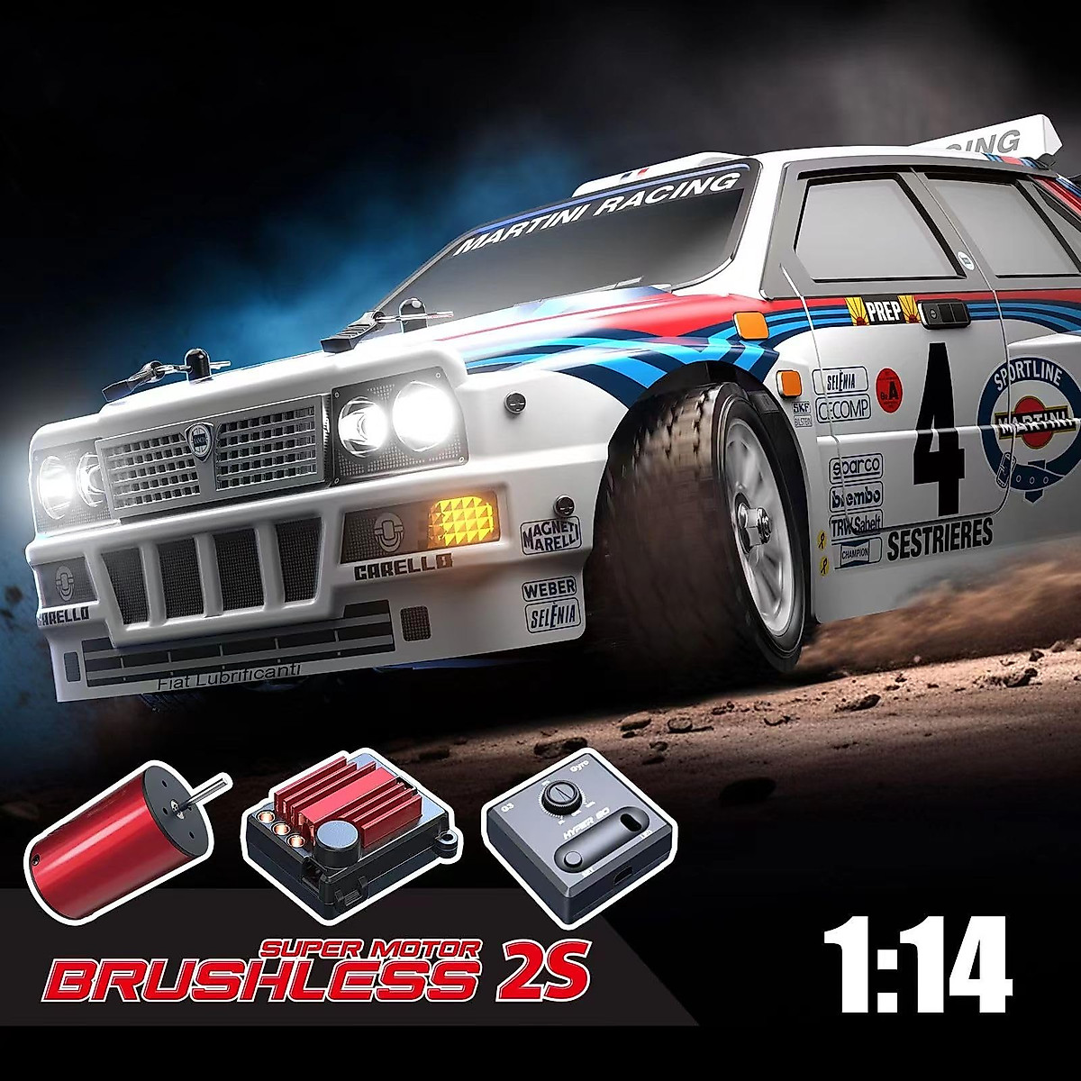 Fenamx 4x4 Brushless Rc Cars 14302 Hyper 4wd Rc Car All-Road RC Drift Car Brushless Scale 2.4G 4wd High Speed Electric,Terreneitor 4x4 Carros,1/14 High Speed Rc Cars Drift for Adults…