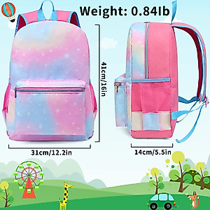 Lbsel Lightweight water resistant kids backpack for primary school boys and girls, ideal size for school and travel backpacks