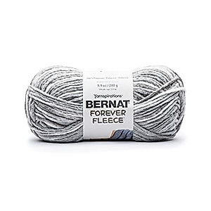 Bernat Forever Fleece Jasmine Yarn - 2 Pack of 280g/9.9oz - Polyester - 6 Super Bulky - 194 Yards - Knitting, Crocheting & Crafts