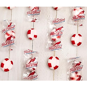 Red Bird Soft Peppermint Candy Puffs, 18 oz Bucket of Mints Individually Wrapped, Non-GMO Verified, Kosher