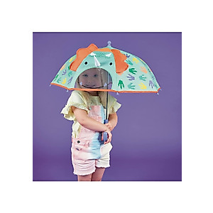Floss & Rock 43P6409 Dinosaur Color Changing 3D Kids Umbrella, 22.05-inch Height