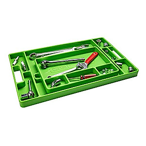 Gripty (Duo-Pack) | PREMIUM Silicone Tool Tray | Flexible | Multi Purpose Mat | Portable Tool Box Organizer | No Magnets | Easy Clean Up | (ORIGINAL Green)