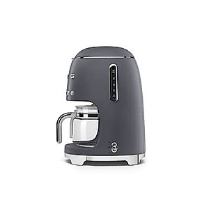 Smeg 50's Retro Style Coffee Maker, Slate Grey DCF02GRUS (Grey)
