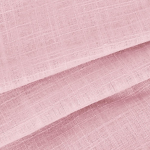 SMIDOW Womens Cotton Linen Button Down Shirt, #B-pink, Small