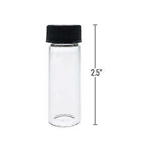 144pk Glass Vial Collection Set Craft and Hobby Storage (2 Dram)