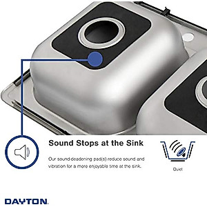 Elkay D125214 Dayton Single Bowl Sink with Four Holes, Stainless Steel