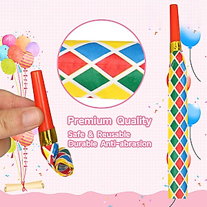 Chshhuao 50 Pcs Party Blower, Funny Party Blowouts Blow Horns Birthday Party Whistles New Years Party Noisemakers Whistles Party Blowouts Party Favors