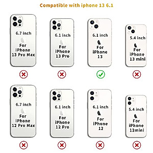 YESPURE for iPhone 13 Clear Case with Adjustable Neck Cord Lanyard Strap,Soft Slim Transparent TPU Anti-Yellowing Shockproof Phone Cover Case for iPhone 13 with Crossbody Shoulder Strap - Gray