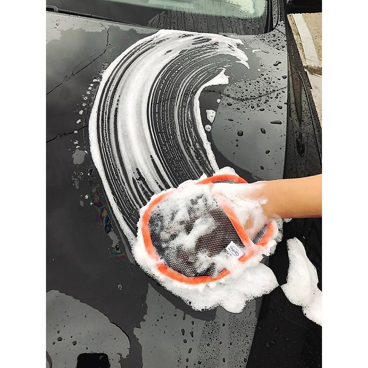 CARPRO Hand Wash Microfiber Mitt - Plush Microfiber Car Wash Mitt, Scratch Free & Swirl Free Car Wash Kit Essential - (Pack of 1)