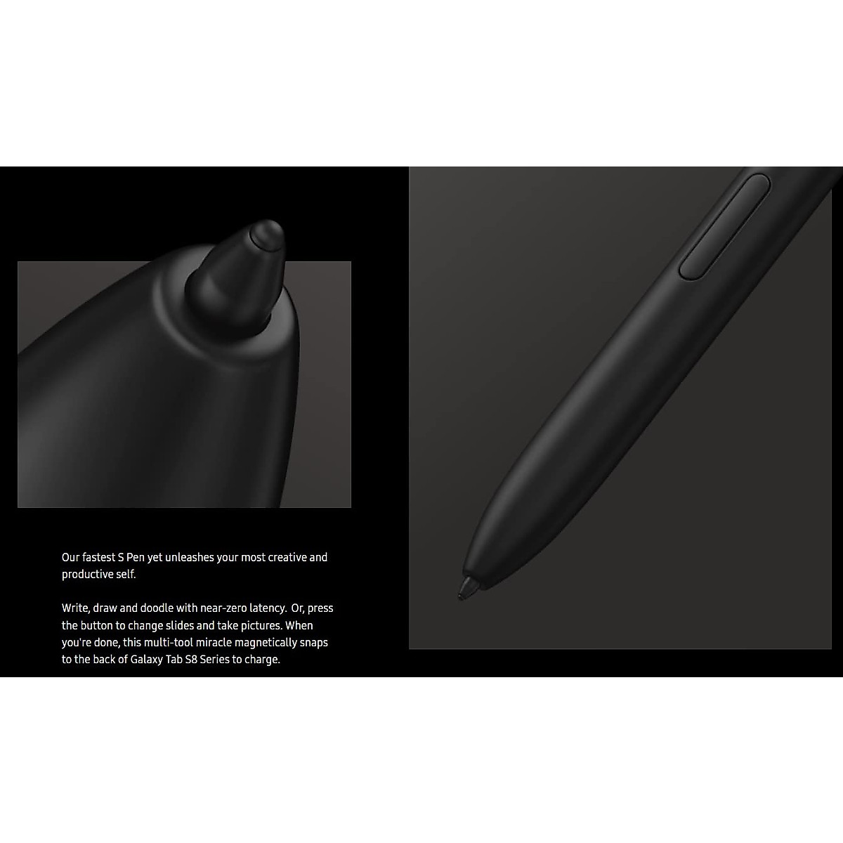 SAMSUNG Samsung Galaxy Tab S8+ Plus w/Low Latency S-Pen (128GB, 8GB) 12.4’’ 120Hz AMOLED, Snapdragon 8 (4nm), All Day Battery, Android 12 Wi-Fi Tablet SM-X800 US Model (Graphite) (Renewed)