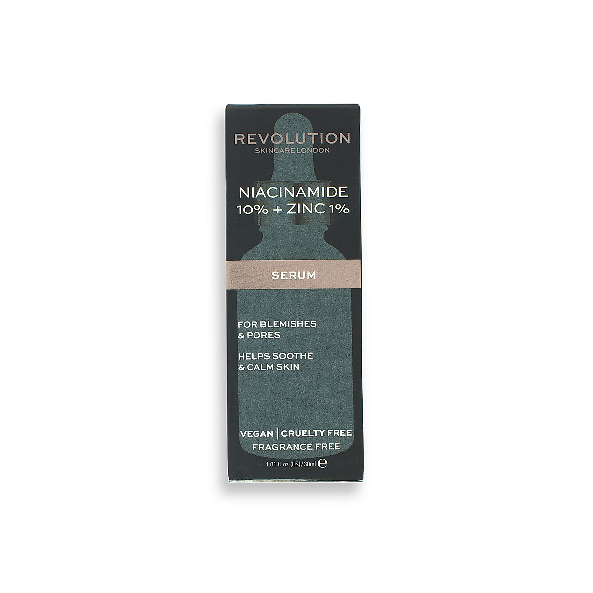 Revolution Skincare London, 10% Niacinamide + 1% Zinc Serum, Tackles Blemishes, Minimises Pore Appearance, Face Serum, 1.01 fl. Oz
