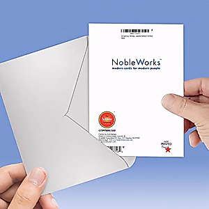 NobleWorks - 1 Funny Animal Card for Birthdays - Pet Cat and Dog Humor, Birthday Notecard with Envelope - Cat Spark Joy C7297BDG