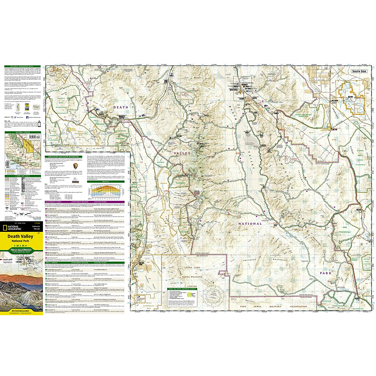 Death Valley National Park Map (National Geographic Trails Illustrated Map, 221)