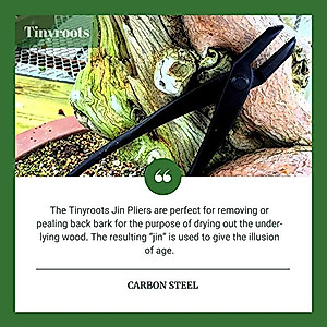 Tinyroots Heavy Duty Carbon Steel Jin Pliers. Perfect for Jin, and Also Great for Applying or Removing Bonsai Wire. 210 mm…