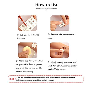 TopFunny Temporary Tattoos, 90Pcs Independence Day Tattoos (10 Sheets) American Flag Red White & Blue Design USA Body Art Patriotic Stickers for Labor Day Memorial Day Decoration Party Supplies Flags