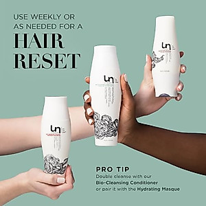 unwash Anti Residue Hair Cleanser: Gentle pH Balanced Clarifying Shampoo, Removes Build-up, Moisture Balancing, Hair Detox, 2.5 Fl oz (1 Pack)