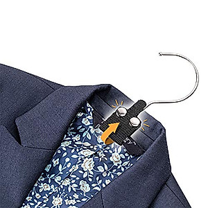 HANGAROO Travel Hangers - Portable Hangers for Clothes That Easily Attach to Clothing Labels - Patented, Lightweight, Pocket-Size Design - Sturdy and Compact Traveling Hangers (4-Pack)