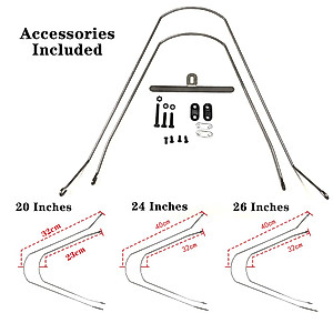 ZEWEZ Bike Fender, Bicycle Fender Bike Fenders 24/26/20" X4.0 Fat Tire Mud Guards Fender Set Mudguards BMX Folding Snow Bike Beach Bicycle MTB Cycling Accessories (Color : Black 26x4.0)