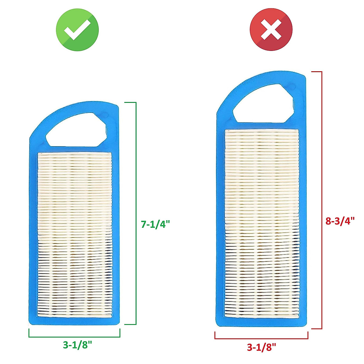 Air Filter With Pre Filter Compatible with Briggs 4213 5079 697152 698413 794421 797007 613022 650821 697775 697292