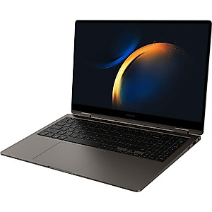 Samsung Galaxy Book3 360 2-in-1 Laptop 15.6"" FHD AMOLED Touchscreen 13th Gen Intel 12-Core i7-1360P 16GB RAM 1TB SSD Backlit Fingerprint Thunderbolt Fast Charging Long Battery Life Win11 Gray, Black