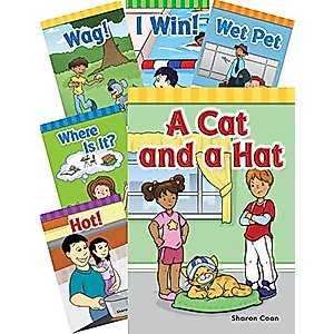 Teacher Created Materials - Classroom Library Collections: Short Vowel Rimes - 18 Book Set - Grades PreK-1 - Guided Reading Level A - D