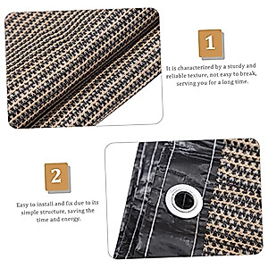 YARNOW Shade Net Outdoor Shade Cloth Plant Shade Cloth Brown Lamp Shade Patio Sun Shade Netting Greenhouse Shade Nets Cloth Sunblock Shade Cloth Sunblock Mesh Sun Mesh Shade Sunshade Net